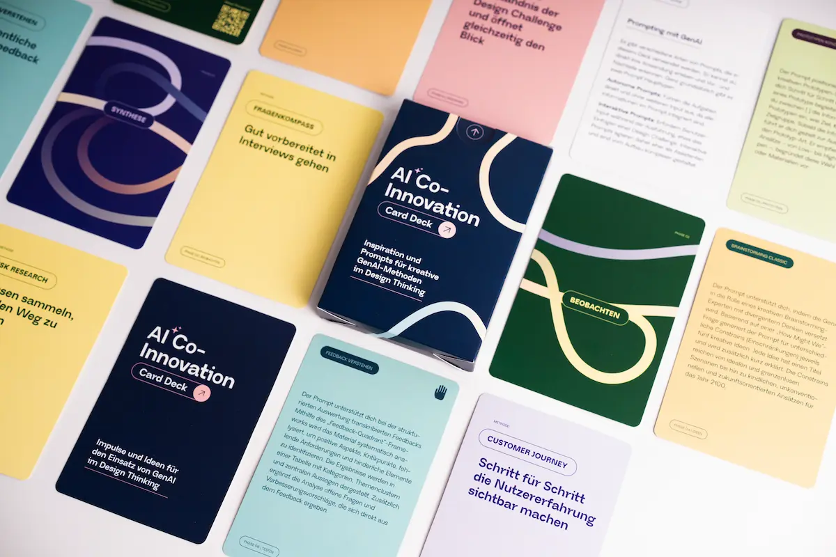 AI Co-Innovation Deck | Design Thinking trifft AI für Innovation